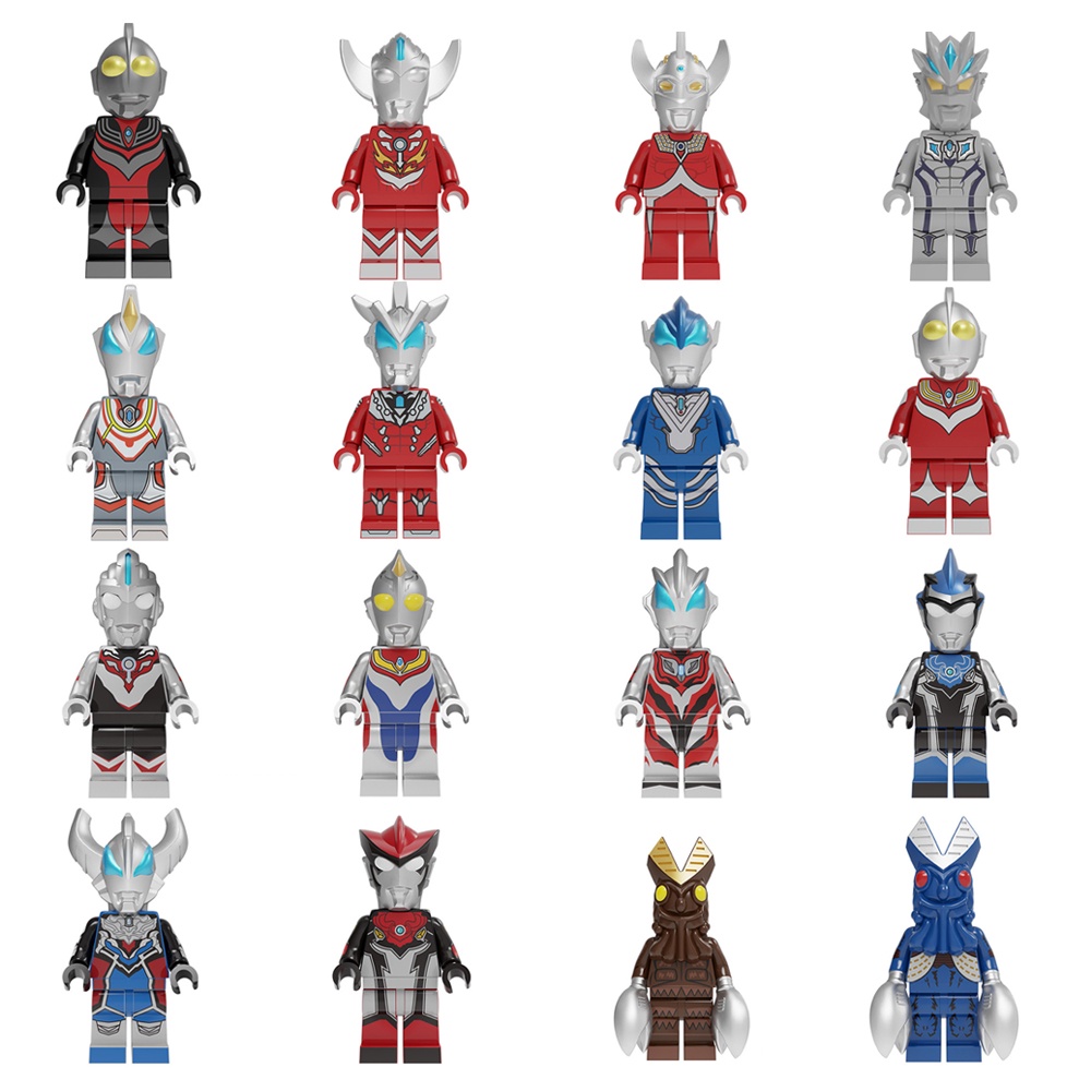 Ultraman Minifigures Tiga Zero Geed Building Blocks Toys for Kids ...