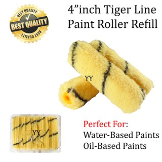 YY DiY 4" Inch Professional Tiger Stripe Paint Roller Refill/ Set ...