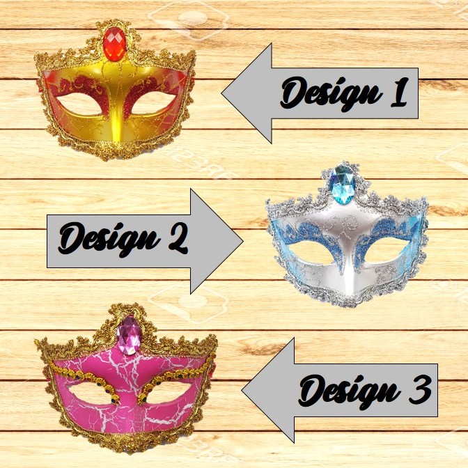 Masquerade Mask - Gem Design Mask | Shopee Malaysia