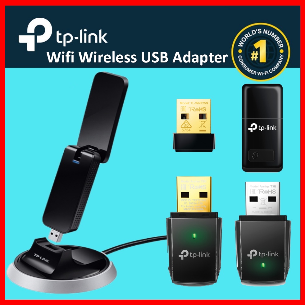 TP LINK WIFI USB WIRELESS ADAPTER (TL-WN725N/TL-WN823N /Archer T2U ...
