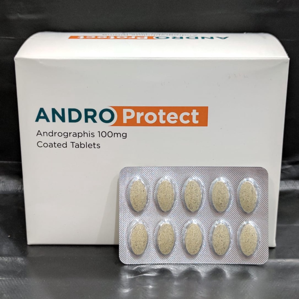 Androprotect/ Andrographolid [Cough, Flu ,Sore Thorat] 100 mg Tablet ...