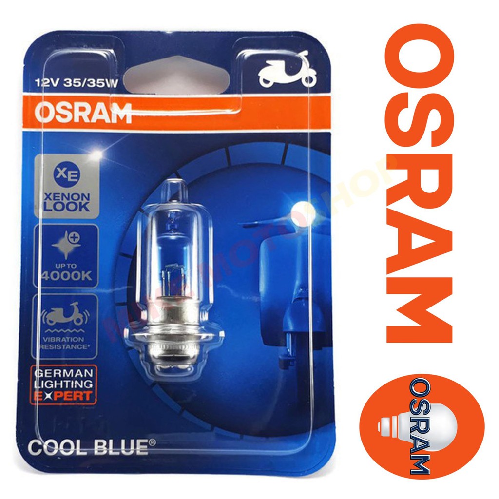 Osram Cool Blue 12V 35/35W BA20D 62327CB-01B | Shopee Malaysia