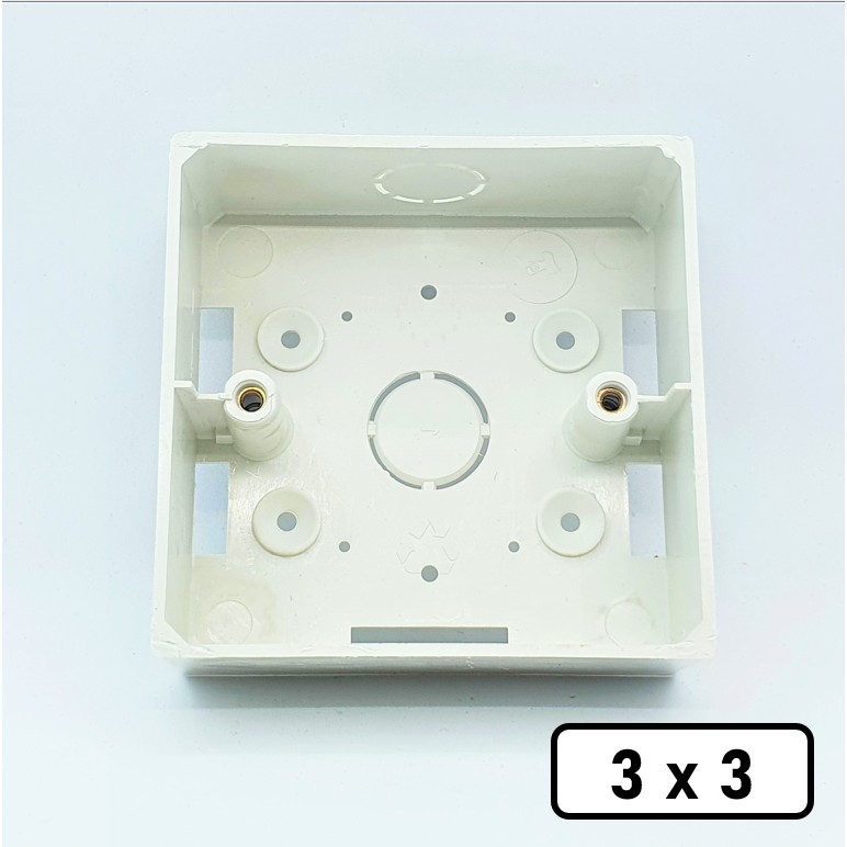 PVC Nut Box 3x3 / 3x6 / 3x7 / 3x10 / 3x12 White Surface Type Switch ...