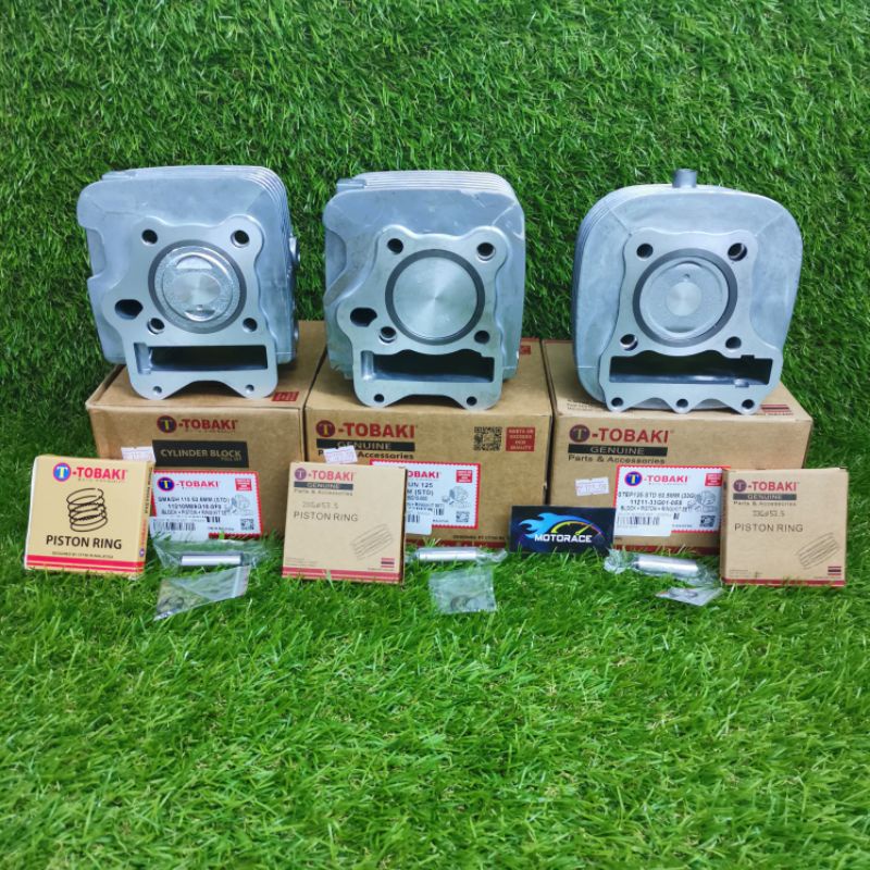 TOBAKI ALLOY BLOCK SET 53.5MM (STD) STEP 125 / SHOGUN 125 / SMASH 110 ...