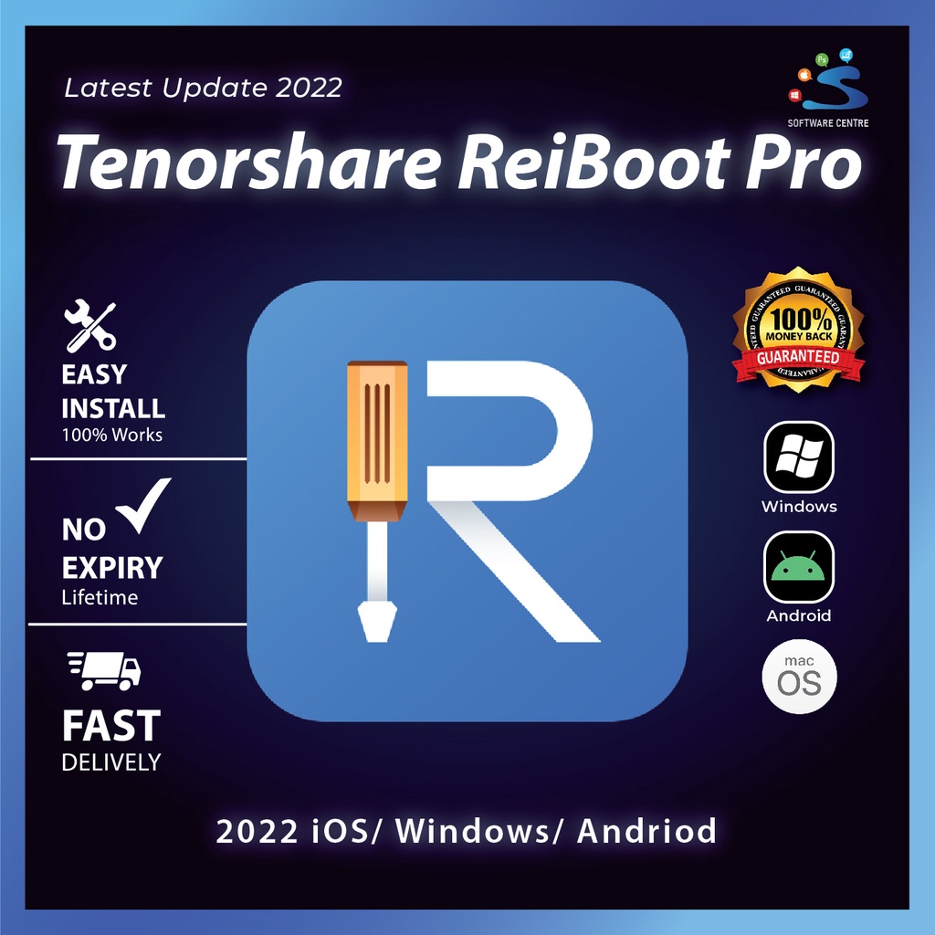 Tenorshare Reiboot Pro 8.1 Latest Full Version For Windows | Shopee ...