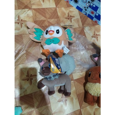 Original Pokemon Rockruff Eevee Doll | Shopee Malaysia