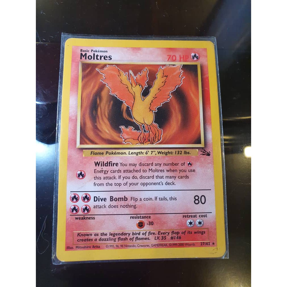 Moltres 27/62 - Vintage Pokemon Card (Pokemon Trading Card) (PTCG ...