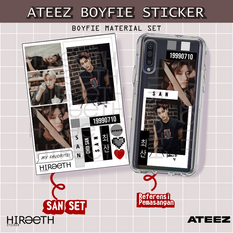 Sticker ATEEZ Sticker Aesthetic Material ATEEZ KPOP wooyoung yunho ...