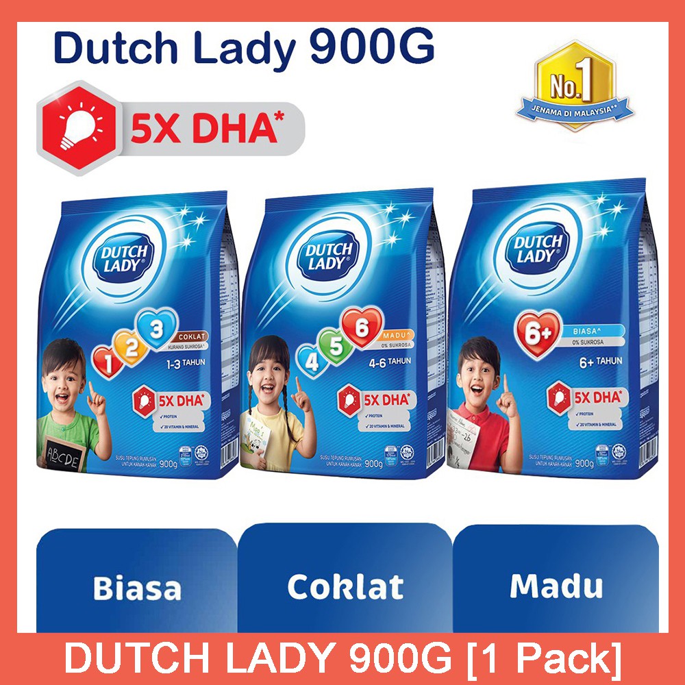 [900G] DUTCH LADY Powder - 1 Pack | Shopee Malaysia