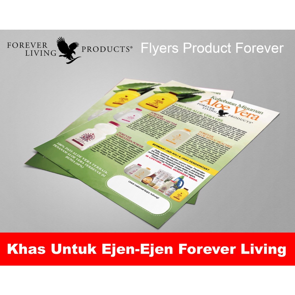Flyers Produk FOREVER LIVING (Size A5) 50pcs | Shopee Malaysia