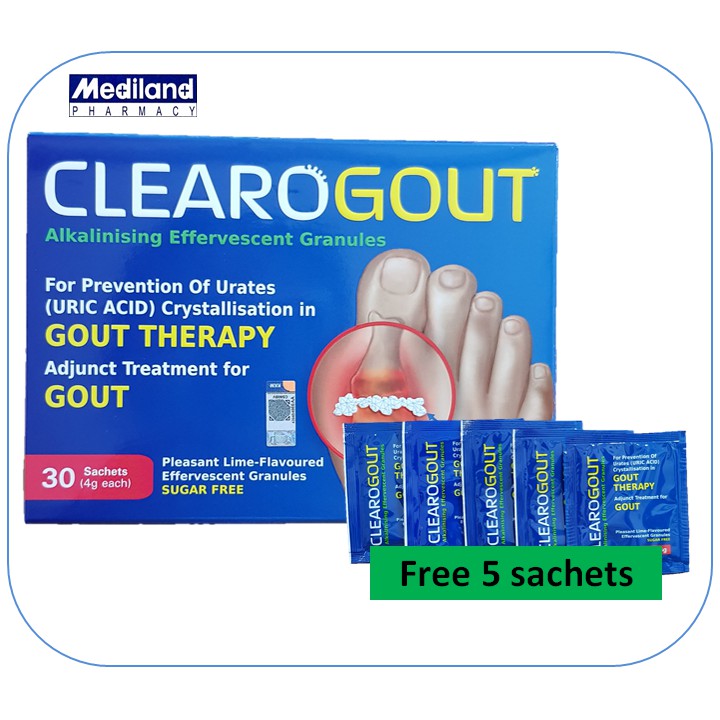 (EXP: 12/24) CLEAROGOUT 30+5 SACHETS (GOUT/URIC ACID) | Shopee Malaysia