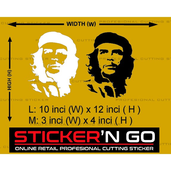 STICKER CUTTING CUSTOM LORI LORRY CHE GUEVARA DESIGN | Shopee Malaysia