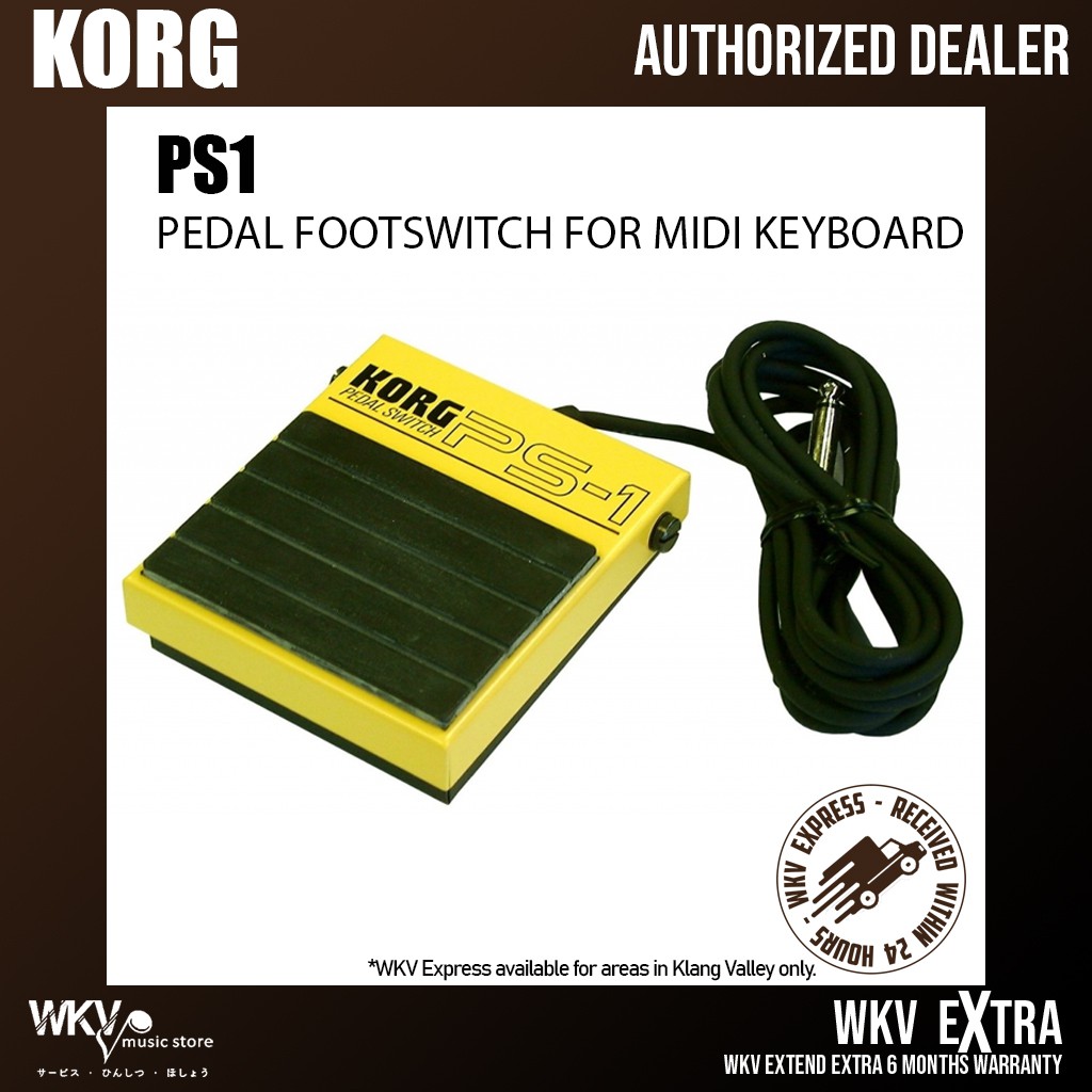 Korg PS-1 Pedal Footswitch for MIDI Keyboard (PS1 / PS 1) | Shopee Malaysia