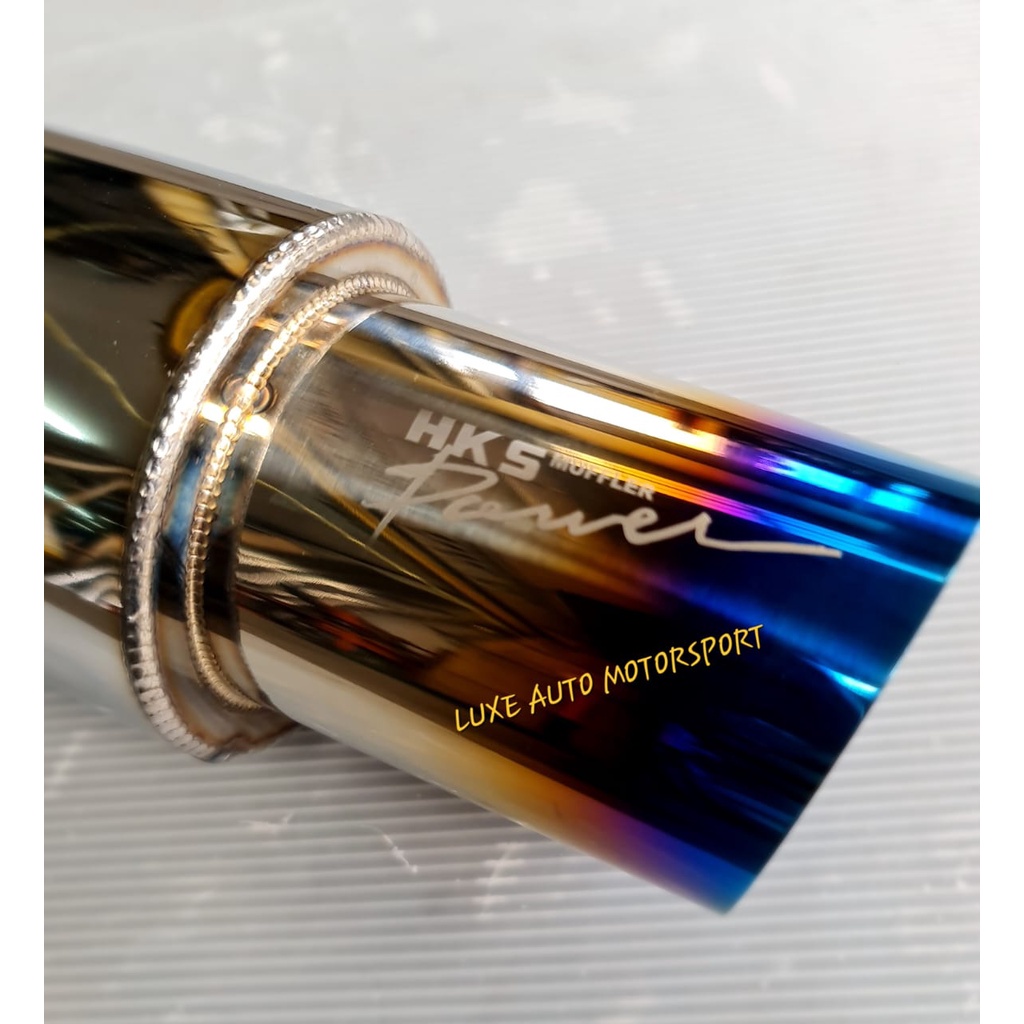 Exhaust HKS POWER Sport Muffler(Titanium) High Quality and Material Tip ...