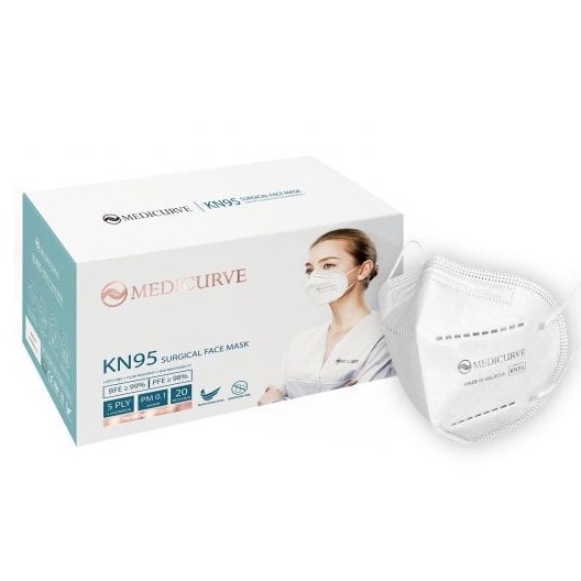 KN95 Surgical Face Mask 20's (20pcs individual sterilized pack / box ...