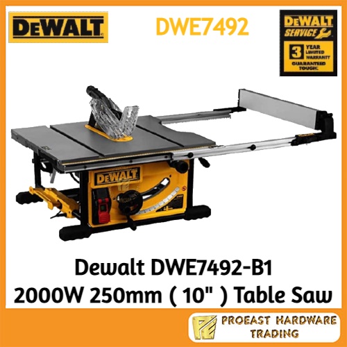 DEWALT - [ DWE7492 ] 2000W 250mm (10'') Table Saw | Shopee Malaysia