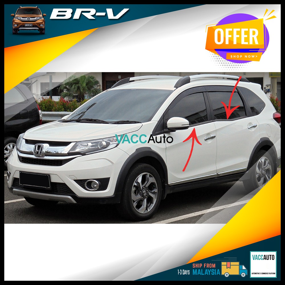 Honda BRV 2016 Chrome Lower Window Frame Cover Trim Door Trim Chrome ...