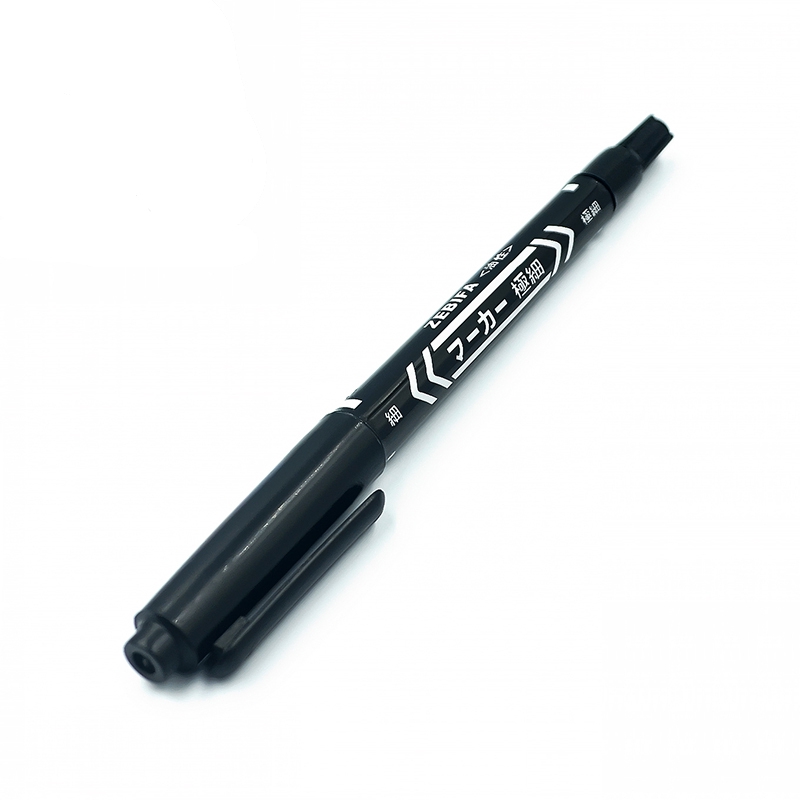 Large Small Size Double-Headed Marker Pen Oil-Based Pen Hook Line Pen ...