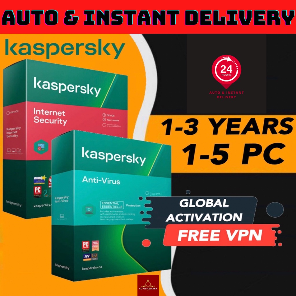 [AUTO & INSTANT DELIVERY] Kaspersky Internet Security Antivirus Plus ...