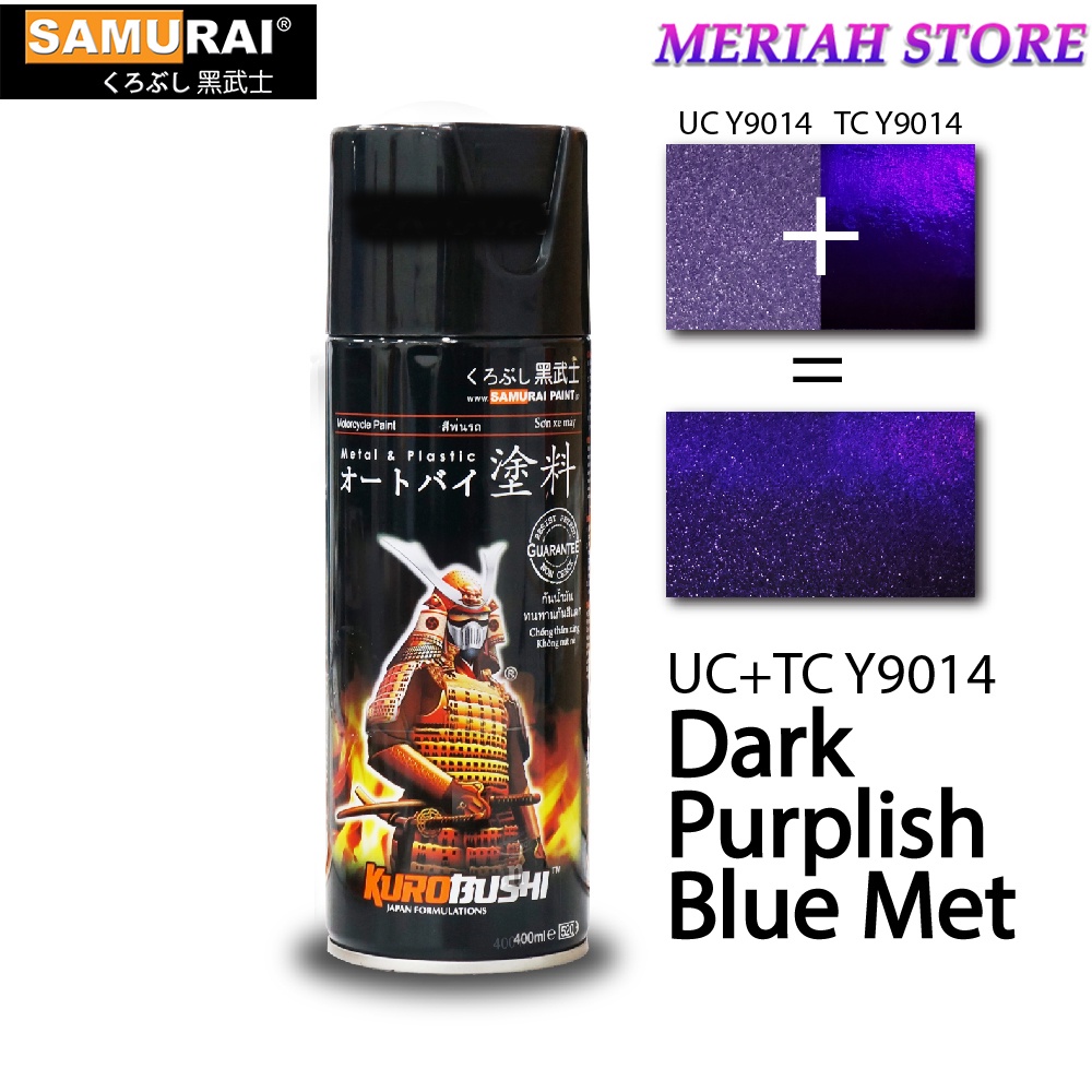 Samurai Y9014 Yamaha Dark Purplish Blue Met 2 Coat System Aerosol Spray ...