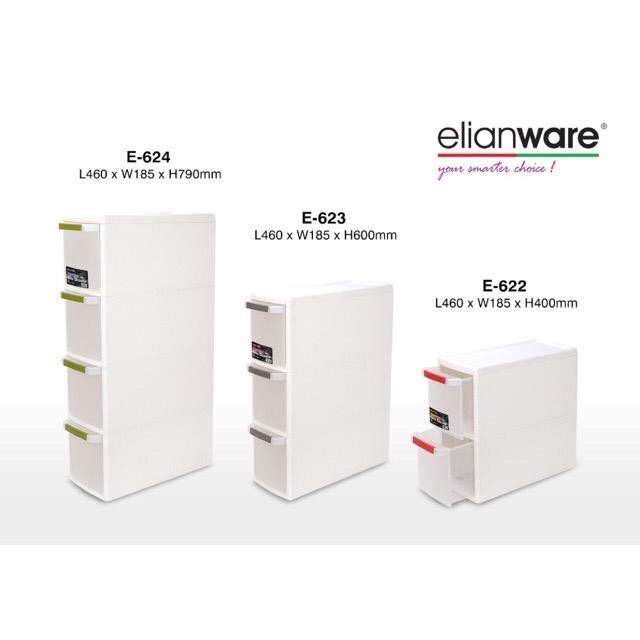 Elianware E-622/E-623/E-624 Stackable 2/3/4 Tier Layer Narrow Box ...