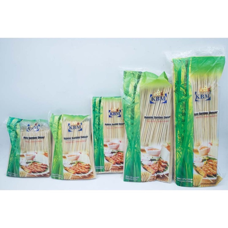 KBM Hygienic Bamboo Skewer Satay Stick (4~12”) / Lidi Satay / Lidi Sate ...