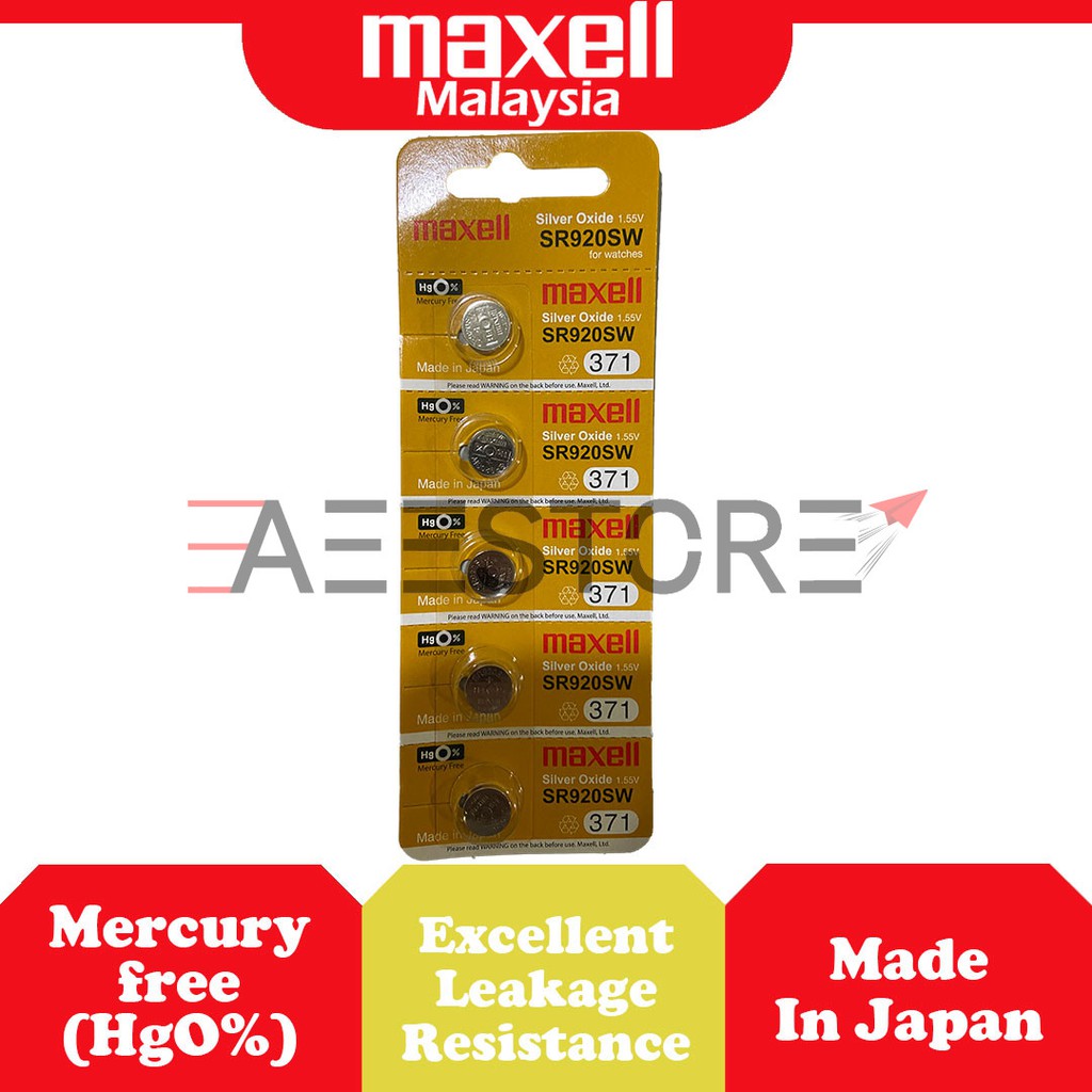(Original) SR916SW / SR920SW / SR927SW / SR936SW Maxell 1.55V Watch ...