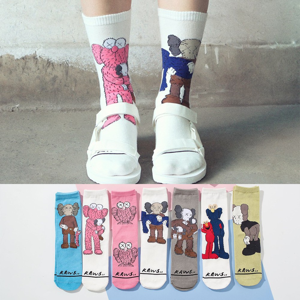 Unisex Women Socks Street Graffiti Fashion Cute Cartoon Cotton Printed ...