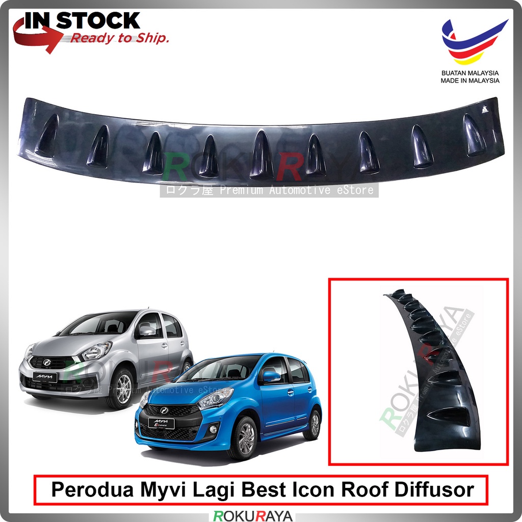 Perodua Myvi Lagi Best Icon (2nd Gen) Vortex Generator Shark Fin ...