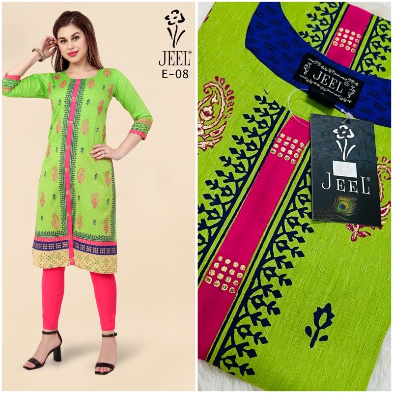 JEEL GODL EDITION COTTON KURTIS | Shopee Malaysia