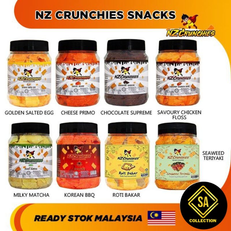 NZ CRUNCHIES SNACKS / POPIA SNACK KUDAP KUDAPAN 6 PERISA HEBAT SALTED ...