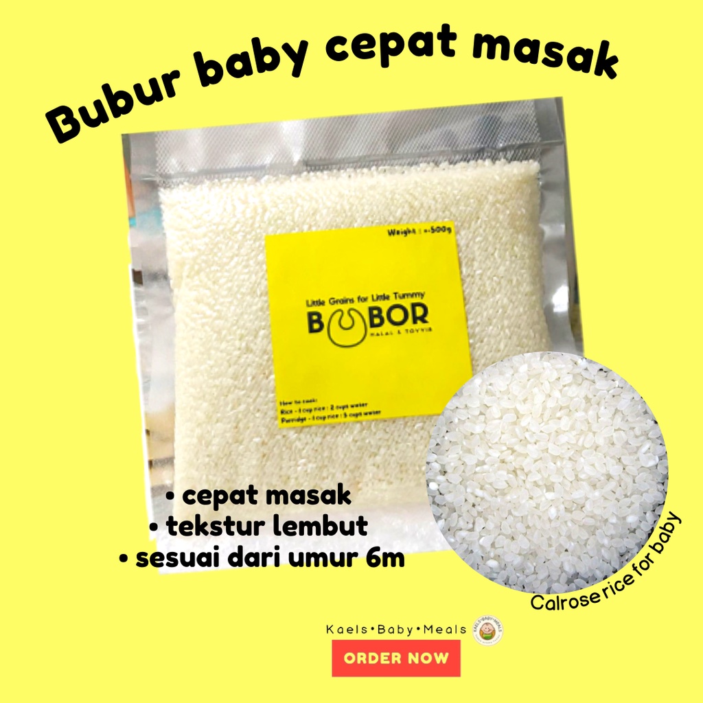 Beras bubur baby beras Jepun calrose rice baby porridge cepat masak ...