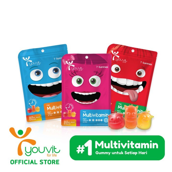 Youvit Multivitamin Gummy For Kids (Sachets / Box) | Shopee Malaysia