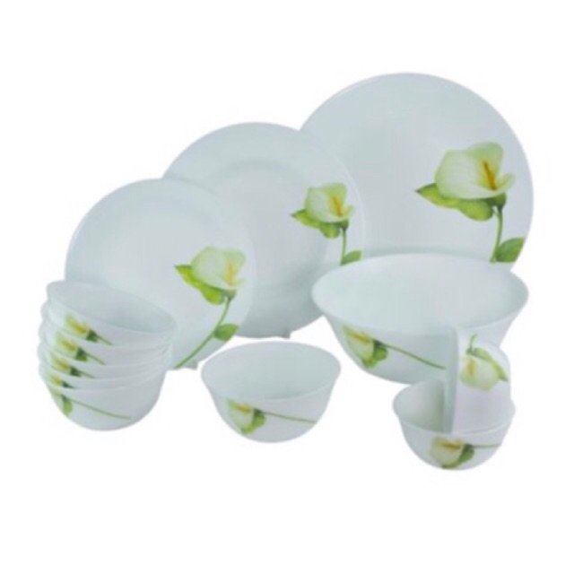 Diva Ivory I.B 12 Glass Dinnerware Set Piece (La Opala) | Shopee Malaysia