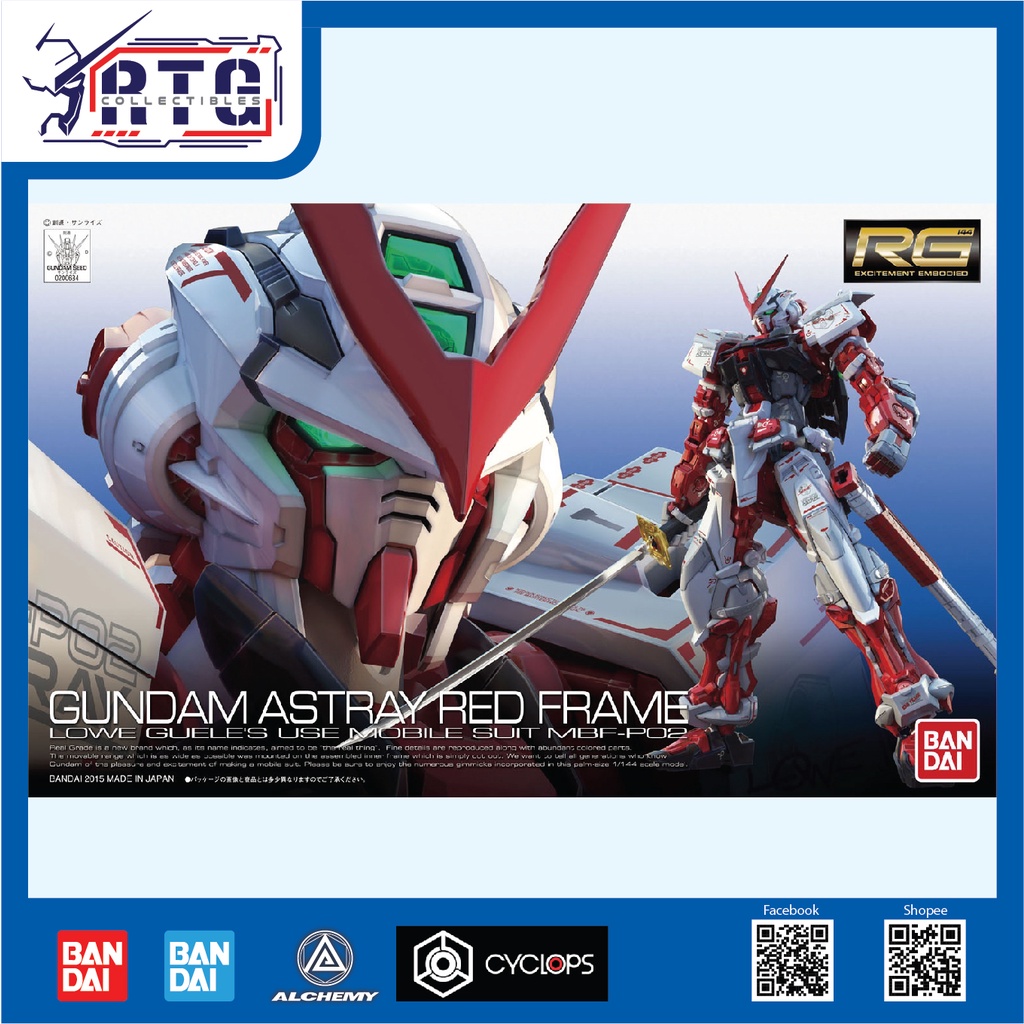 [RTG] BANDAI RG 1/144 MBF-P02 GUNDAM ASTRAY RED FRAME | Shopee Malaysia