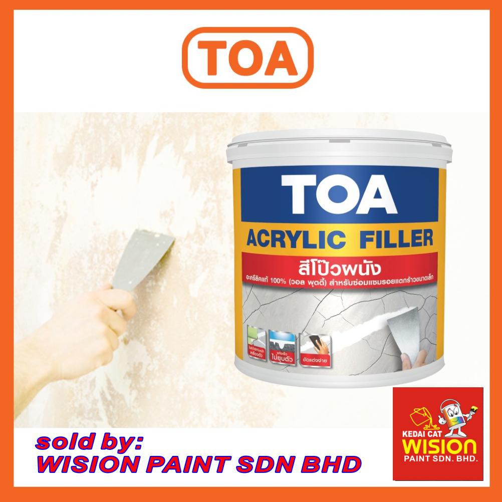 💥OFFER!💥 1KG / TOA PAINT ACRYLIC FILLER INTERIOR AND EXTERIOR WALL FILLER ( 1KG ) QUALITY NO. 1 ...