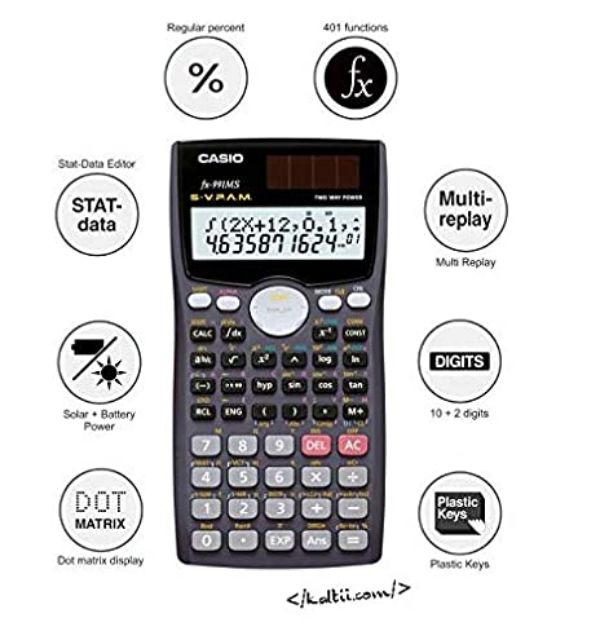 Kalkulator Saintifik Casio untuk sekolah dan pejabat / Casio Scientific ...
