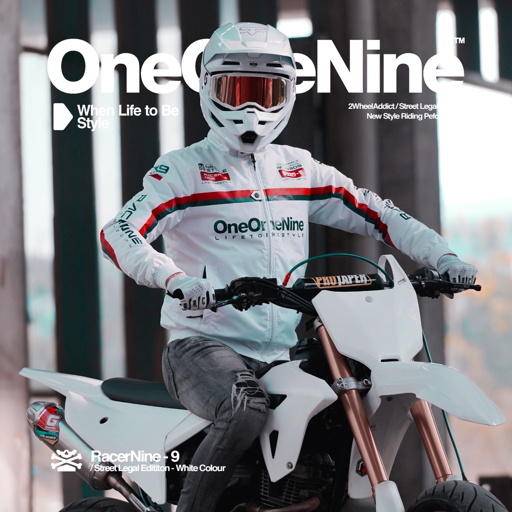 Jacket JACKET ONEONENINE RACERNINE STREET LEGAL WHITE SERIES ORIGINAL ...