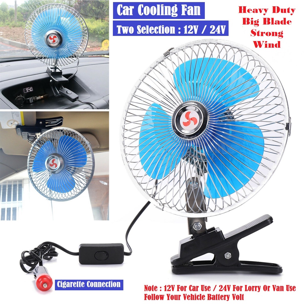 Car Fan Air Cooler 12V 24V Ventilador Cooling Usb Mini Fan Lorry Van ...