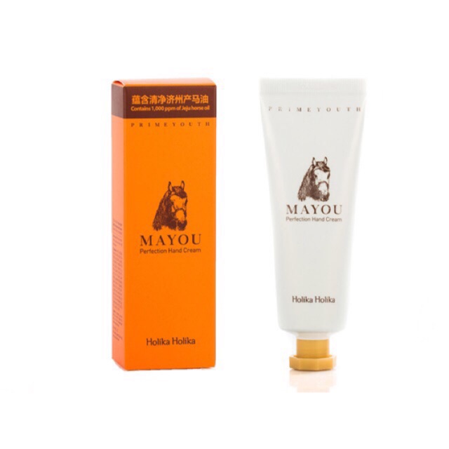 Mayou perfection Hand Cream 韩国正品包邮Holika Holika 济州岛马油护手霜滋润保湿不油腻50ml ...