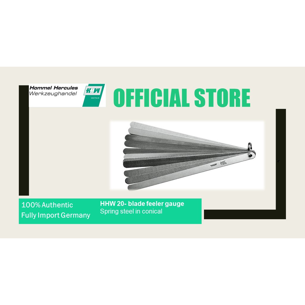 HHW spring steel feeler gauge 200mm & 300mm | GERMANY | HUNTER ...