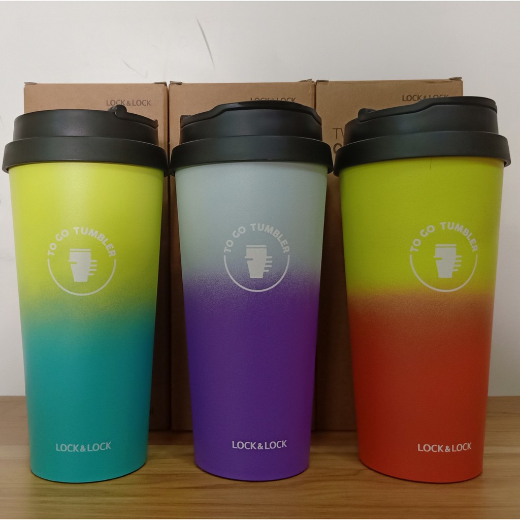 Lock&lock Two-Tone Clip Tumbler LHC4151 540ml | Shopee Malaysia