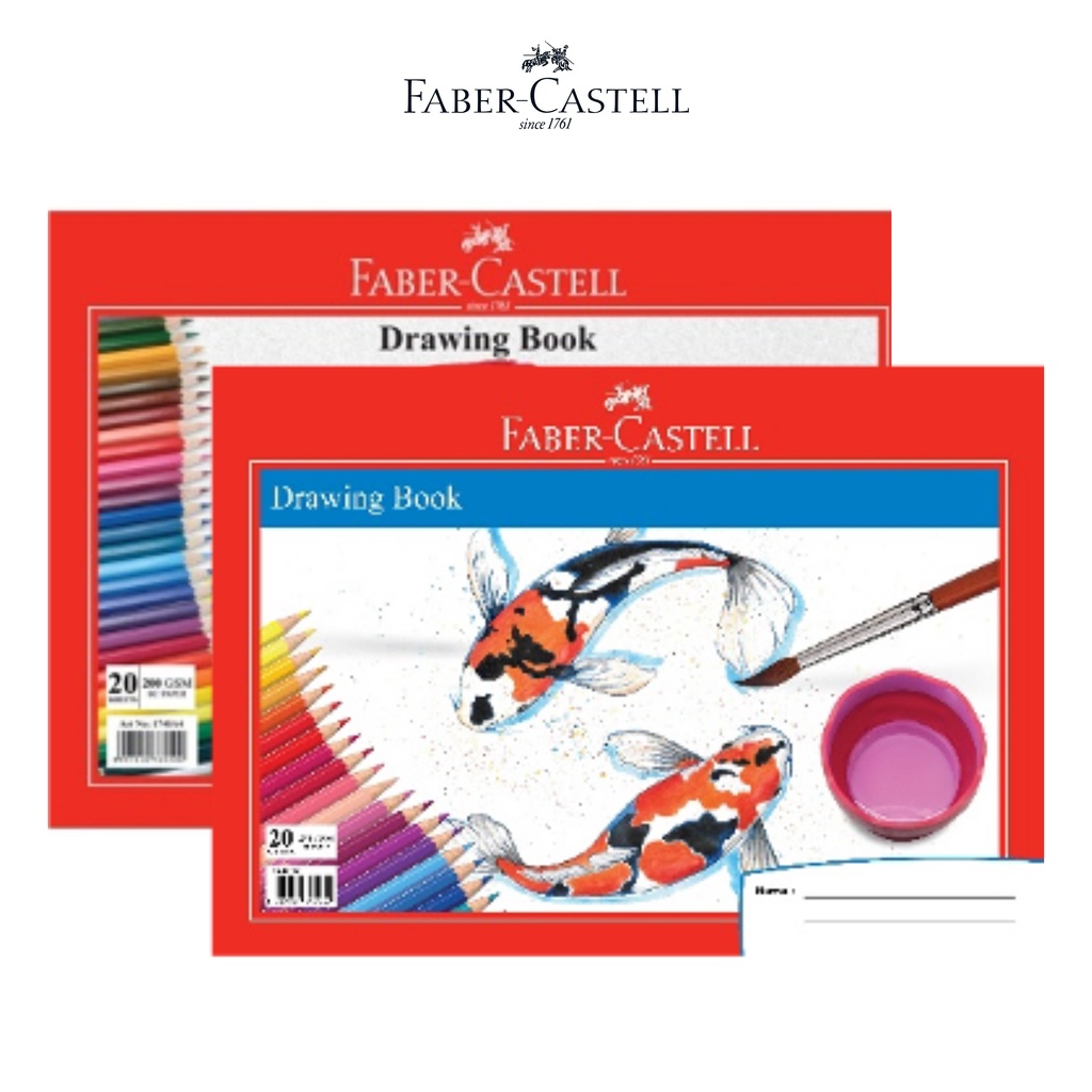 [OFFICIAL] Drawing Paper 200 Gram - Faber-Castell A4 Size | Shopee Malaysia