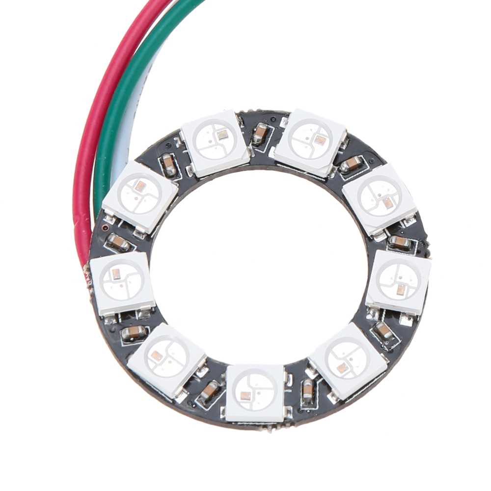 DIY RGB LED Ring Light 9*WS2811 5050 RGB LED 5V 1A with Integrated ...
