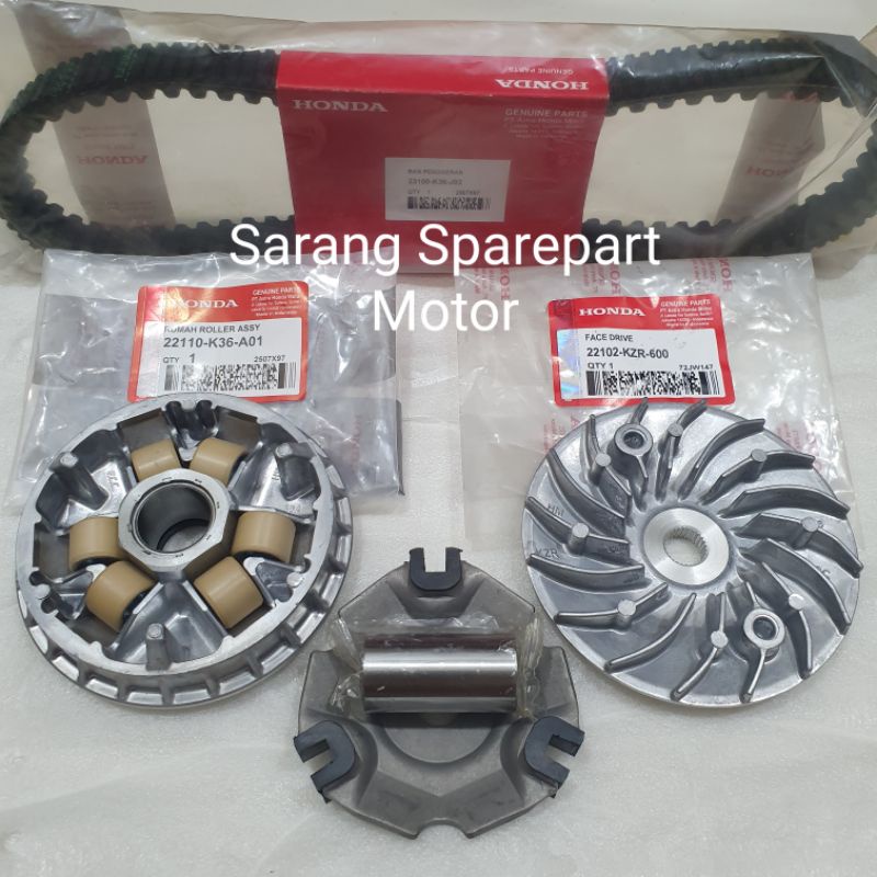 Cvt Van belt package + Roller Assy House Set + Roller House Fan Vario ...