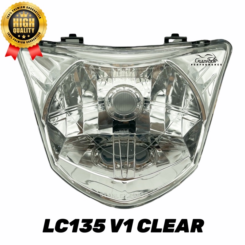 YAMAHA LC135 V1 135LC V1 HEAD LAMP SIGNAL LAMPU DEPAN LAMPU SIGNAL CLEAR SMOKE HIGH QUALITY LC ...