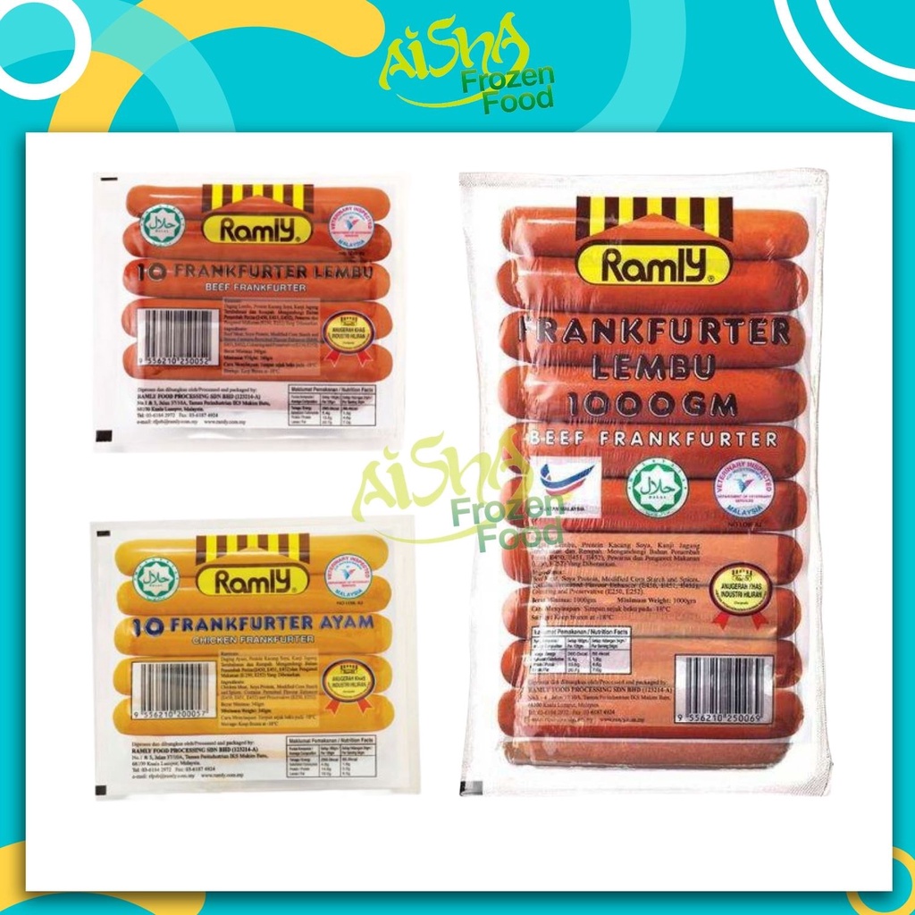 (Delivery To Area Near Ipoh Perak Only) Sosej - Ramly Franfurter Ayam ...