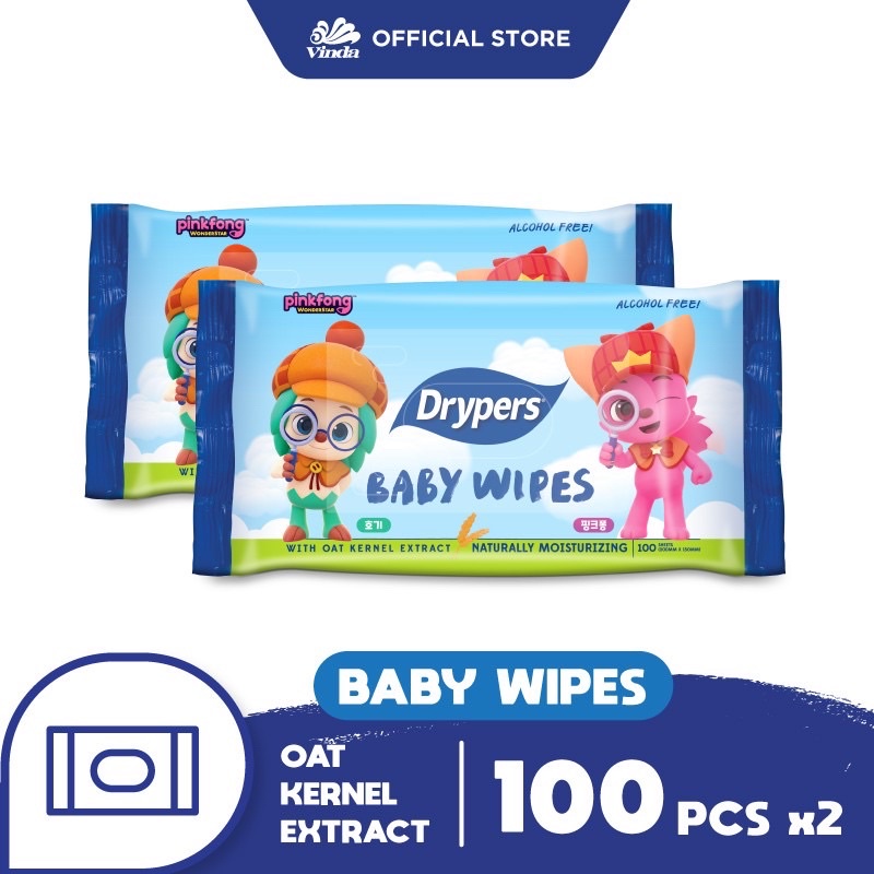 Drypers Baby Wipes 80’Sx1/80'S x 2 | Shopee Malaysia
