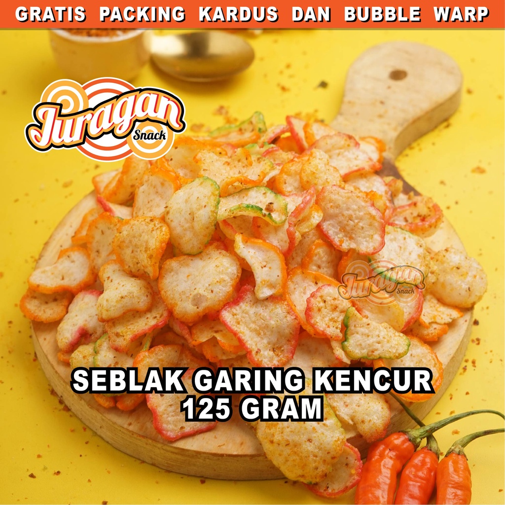 SPICY CIKUR DRY SEBLAK CRACKERS 125 grams of kilos of snacks snacks ...