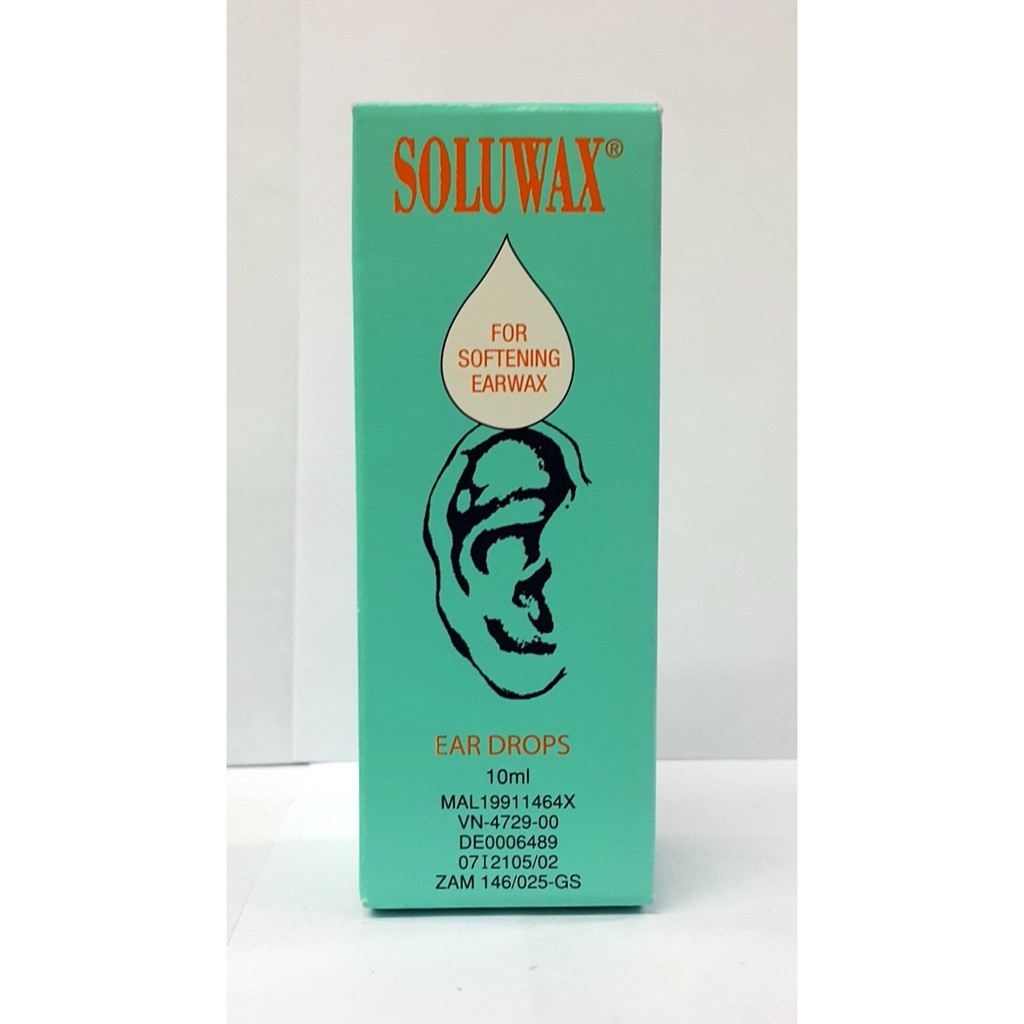 SOLUWAX EAR DORPS(FOR SOFTENING EARWAX)10ML | Shopee Malaysia